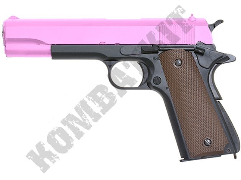 Army R31 Airsoft Pistol | Colt 1911 Replica Gas Blowback BB Gun Pink 2 ...