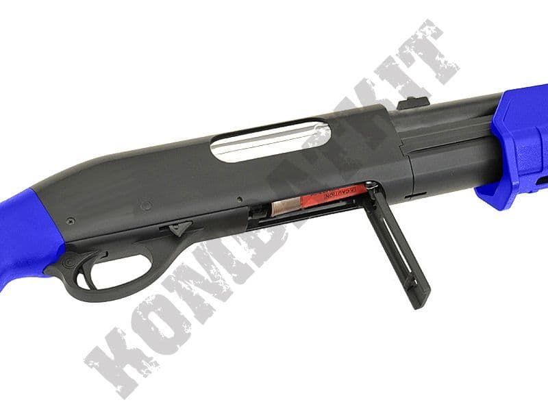 CM355LM BB Gun | M870 Remington Replica Airsoft Shotgun Two Tone Blue ...