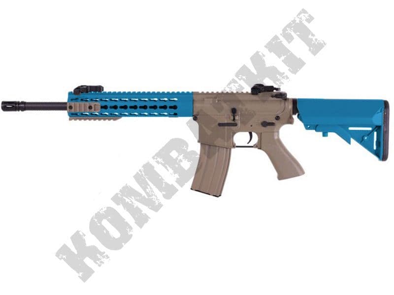 CM515 Airsoft Rifle | M4A1 Long AEG Electric BB Machine Gun Tan & 2 ...