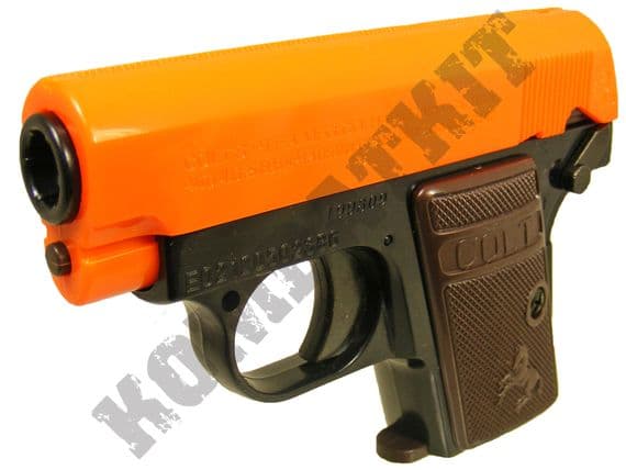 Colt 25 BB Gun | Official Airsoft Spring Pistol 2 Tone Orange ...