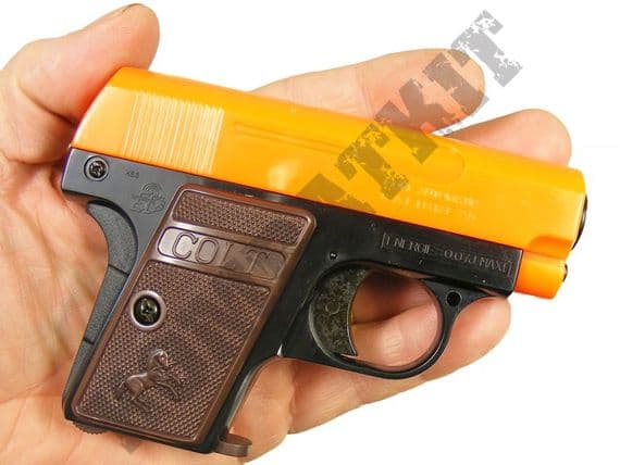 Colt 25 BB Gun | Official Airsoft Spring Pistol 2 Tone Orange ...