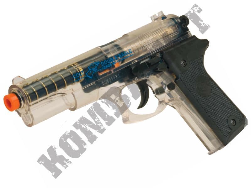 KOMBATKIT: Spring Powered Airsoft BB Handgun Legal Clear Official Replica