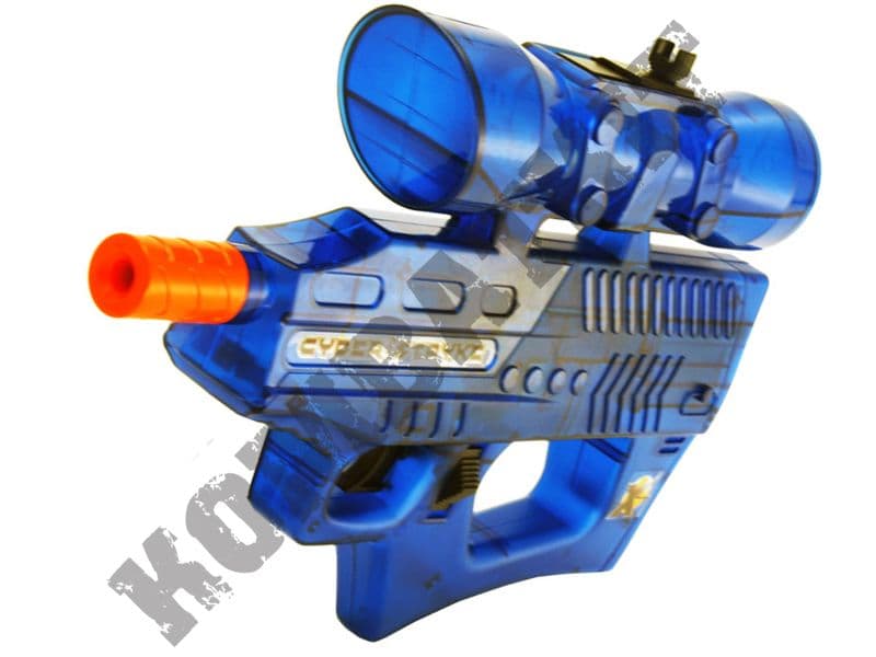 KOMBATKIT: Electric Fully Automatic Airsoft Machine Gun Legal Clear Blue