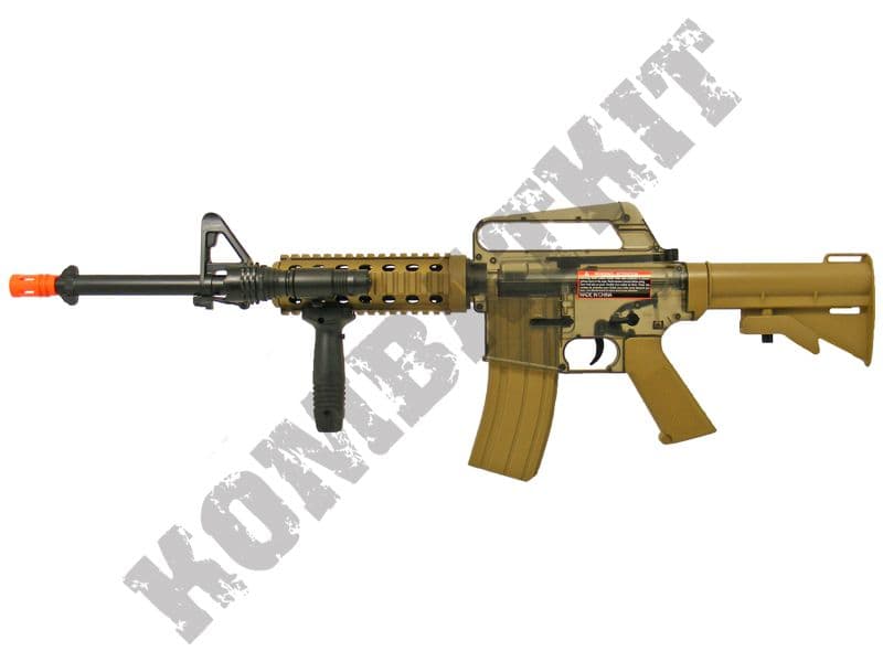 KOMBATKIT: Spring Powered softair BB assault rifle legal two tone