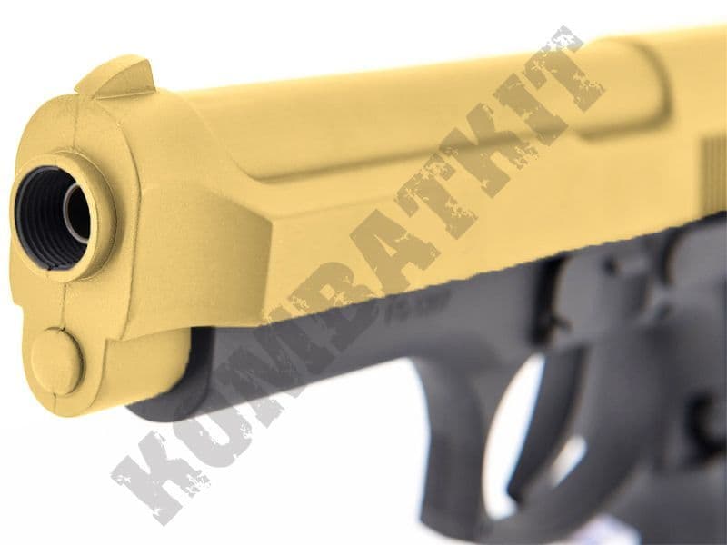 M9 BB Gun | Beretta Replica CO2 Gas Airsoft Pistol Black Gold 2 Tone ...
