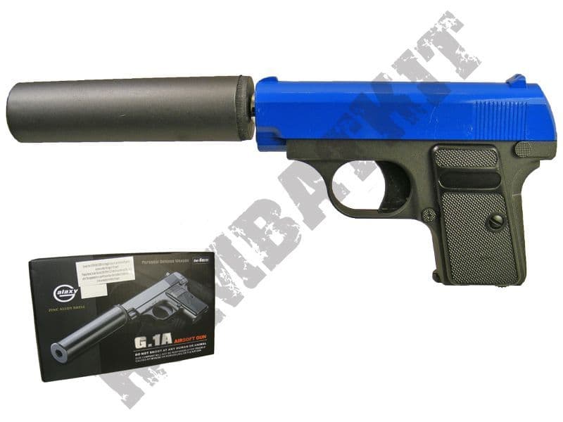 G1A Metal BB Gun | Colt Compact Style BB Pistol | Blue two tone cheap ...