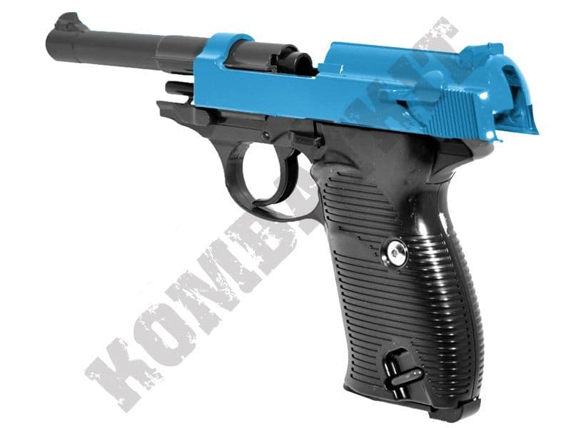 G21 Bb Gun P38 Spring Airsoft Pistol Black 2 Tone Kombatkit