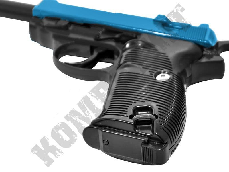 G21 BB Gun P38 Spring Airsoft Pistol Black 2 Tone | Kombatkit