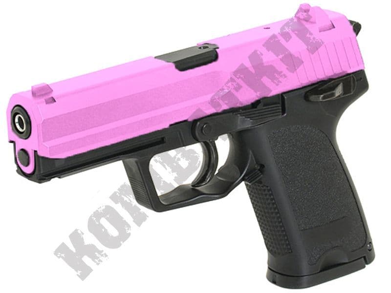 GGH-0303 Pink BB Gun | H&K USP Replica Airsoft Gas Pistol 2 Tone ...