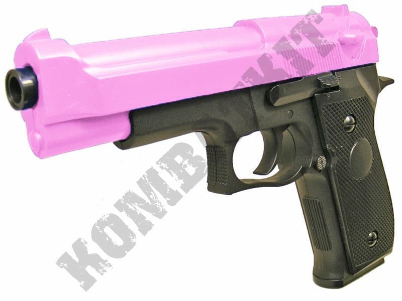 HA106 BB Gun | Double Eagle Replica Spring Airsoft Pistol 2 Tone Pink ...