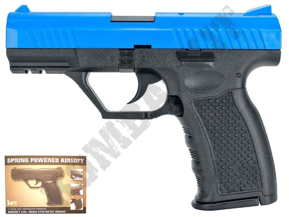 HA128 airsoft pistol PPQ spring BB gun black 2 tone | Kombatkit