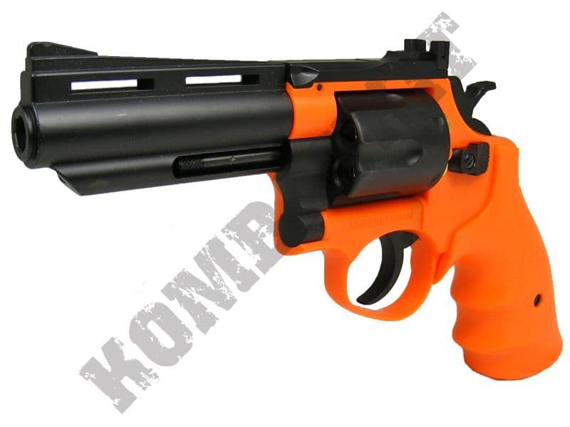 HG132 Python Gas Airsoft Revolver Orange 2 Tone | Kombatkit