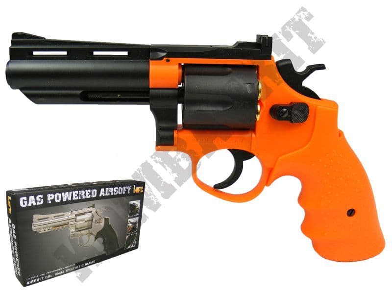 HG132 Python Gas Airsoft Revolver Orange 2 Tone | Kombatkit