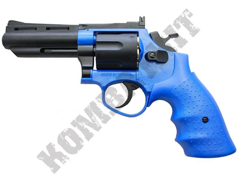 HG132 BB gun gas airsoft python revolver blue black | Kombatkit