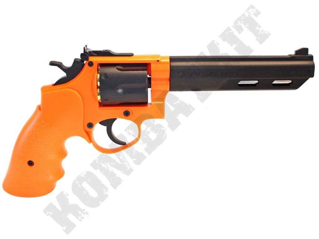 HG133 Magnum Gas Airsoft Revolver Orange 2 Tone | Kombatkit