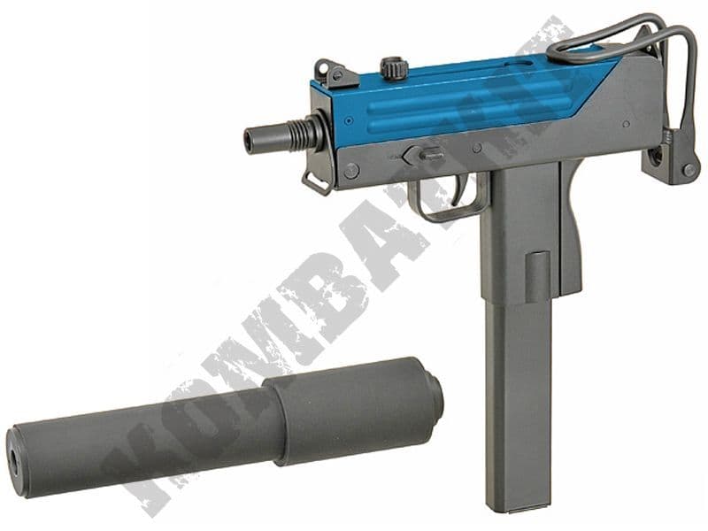 JG-0452 BB Gun | MAC-10 SMG Electric Airsoft Machine Gun Black 2 Tone ...