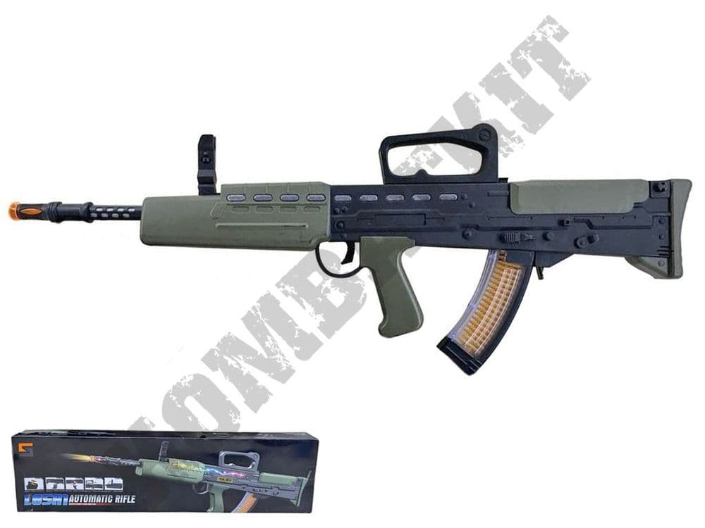L85 SA80 rifle B/O sound & lights toy gun AK-85D | Kombatkit