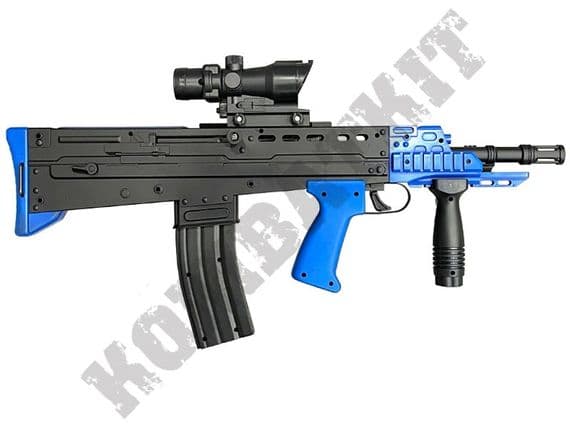 L86A2 BB gun SA80 L22 airsoft spring rifle black 2 tone | Kombatkit