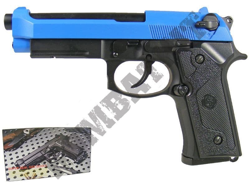 M92 BB Gun | Beretta Vertec Style Pistol Airsoft Gas Blowback 2 Tone ...