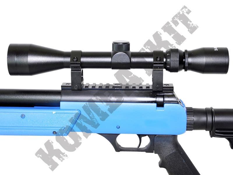 M187 BB Gun | Maurzen SR-2 Replica Airsoft Sniper Rifle 2 Tone Blue ...