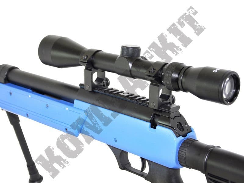 M187 BB Gun | Maurzen SR-2 Replica Airsoft Sniper Rifle 2 Tone Blue ...