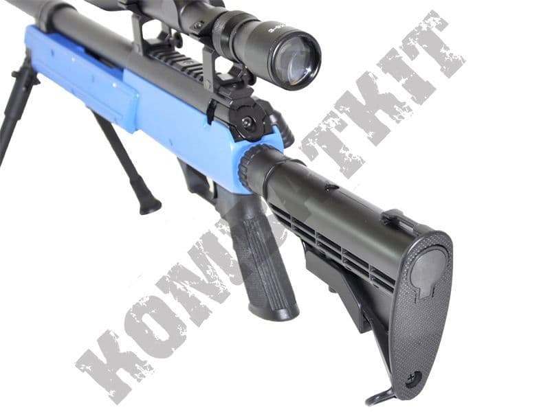 M187 BB Gun | Maurzen SR-2 Replica Airsoft Sniper Rifle 2 Tone Blue ...