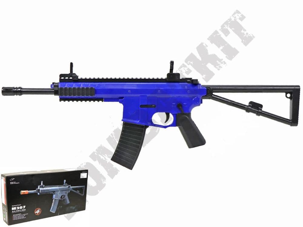 M307 BB Gun PDW Spring Airsoft Rifle Black 2 Tone | Kombatkit