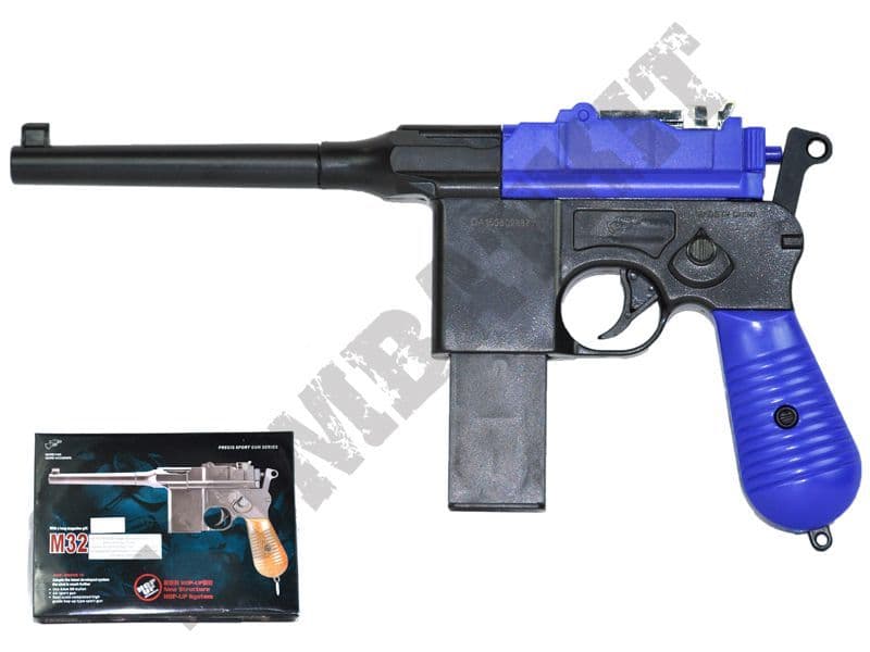 M32 BB gun | German Machine Pistol Replica | 2 tone blue airsoft guns ...