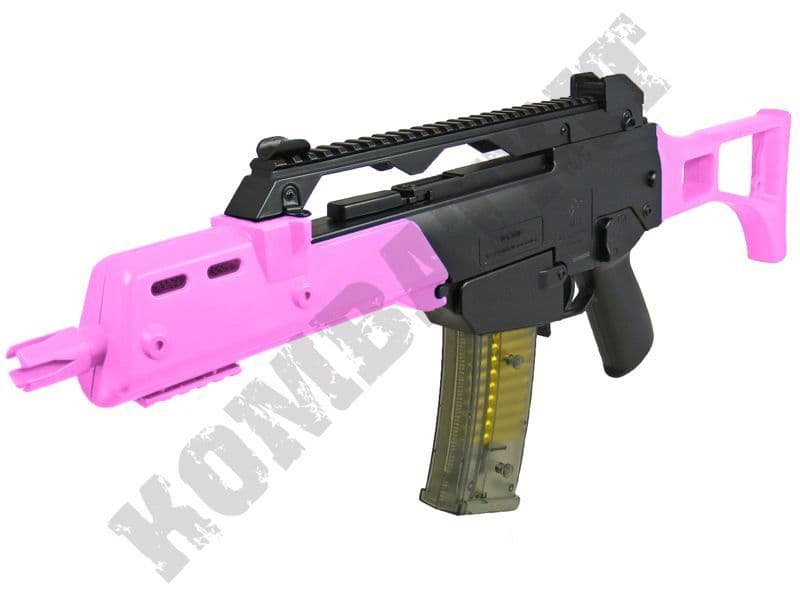 M41L Pink BB Gun | G36 Replica Spring Airsoft Rifle 2 Tone Colours ...