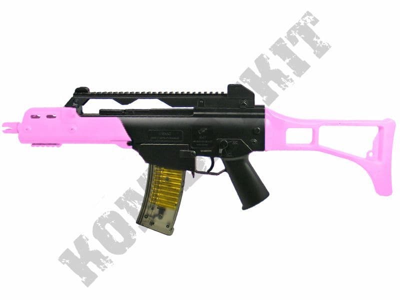 M41L Pink BB Gun | G36 Replica Spring Airsoft Rifle 2 Tone Colours ...