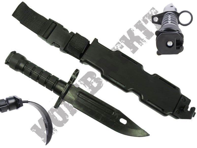 M9 Rubber Training Knife Black | Airsoft Gear & Tactical Kit ...
