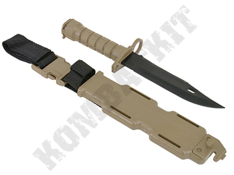 M9 Rubber Training Knife Desert Tan | Airsoft Gear & Tactical Kit ...