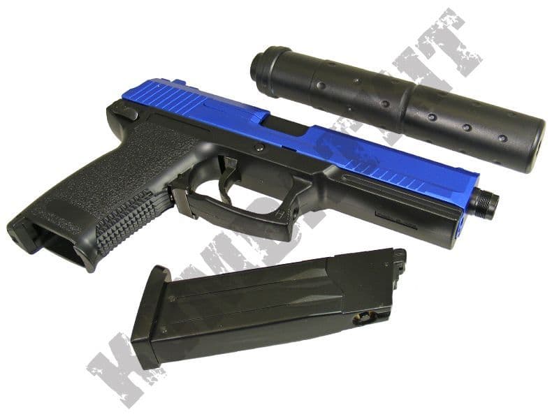 MK23 BB Gun | H&K Replica Airsoft Gas Pistol 2 Tone Colours | KOMBATKIT ...