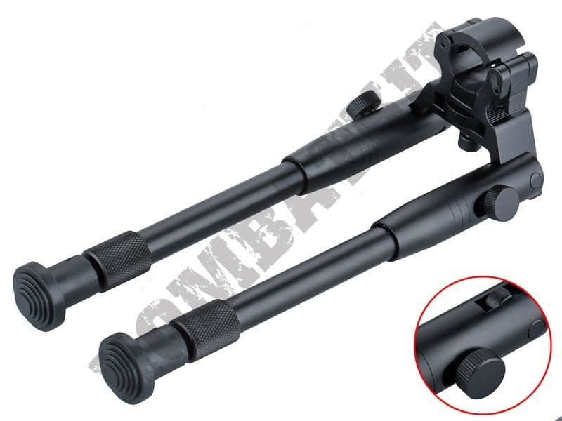 Airsoft gun air rifle sniper folding metal bipod adjustable barrel ...