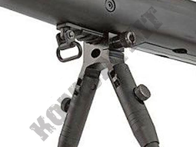 Airsoft gun air rifle sniper folding metal bipod adjustable 20mm ris ...