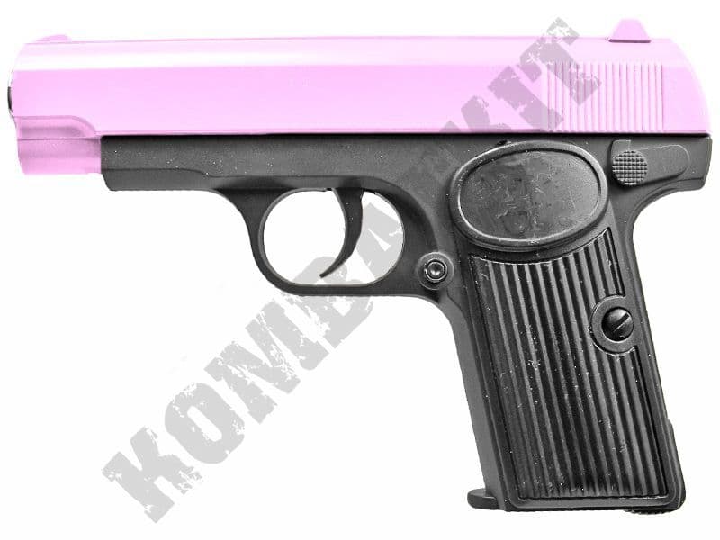 V8 Pink BB Gun | Russian Military TT33 Spring Airsoft Pistol 2 Tone ...