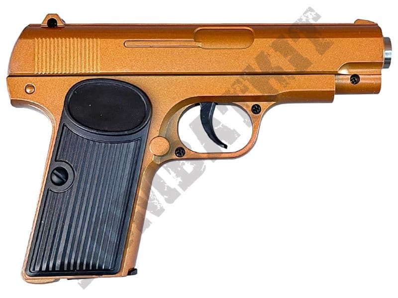 V8 Metal BB Gun | Russian Military TT33 Spring Airsoft Pistol Bronze 2 ...