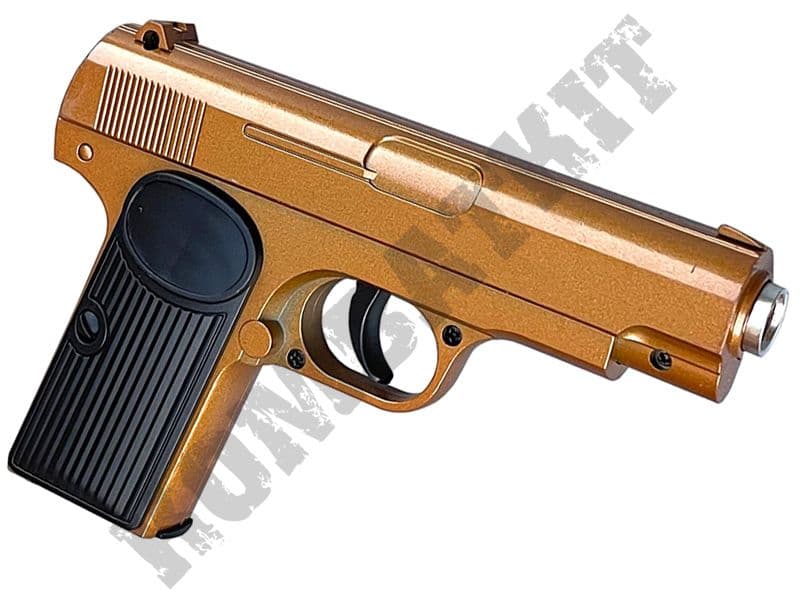 V8 Metal BB Gun | Russian Military TT33 Spring Airsoft Pistol Bronze 2 ...