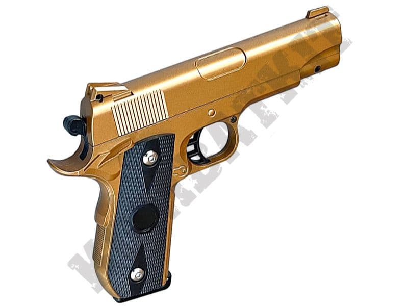 V9 Metal Bb Gun 1911 Commander Spring Airsoft Pistol Bronze 2 Tone