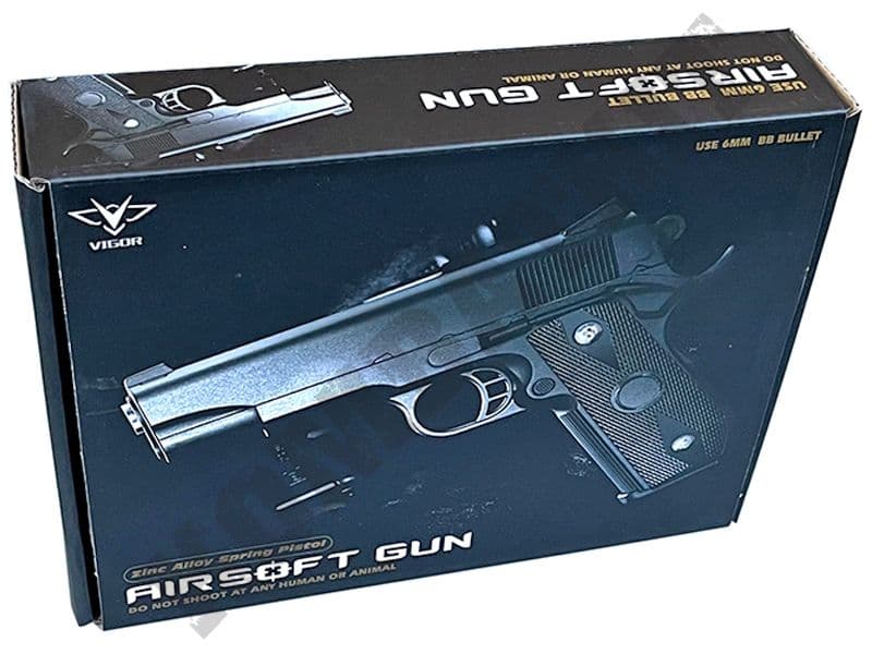 V9 Metal BB Gun | 1911 Commander Spring Airsoft Pistol Bronze 2 Tone ...