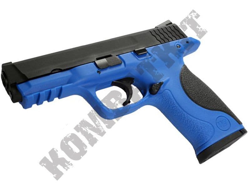 WE 1121 Big Bird BB Gun | M&P Style Pistol Airsoft GAS Blowback 2 Tone ...