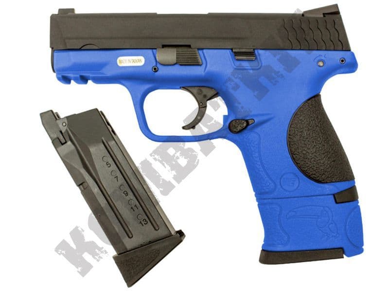 Little Bird BB Gun Dual Mag | M&P Pistol Airsoft GAS Blowback 2 Tone ...