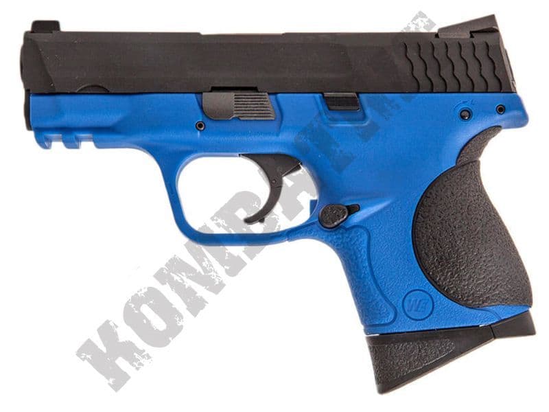 WE1124 Little Bird BB Gun | M&P Pistol Airsoft GAS Blowback 2 Tone Blue ...