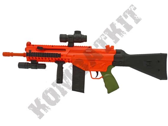 KOMBATKIT: Spring Powered Assult Rifle Airsoft BB Gun Legal Two Tone