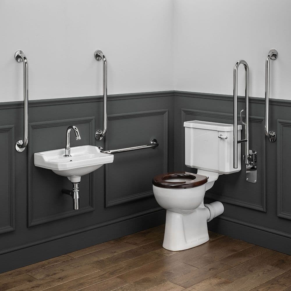 DTUK13XX Classic Close Coupled No Touch Doc M Toilet Pack - Chrome