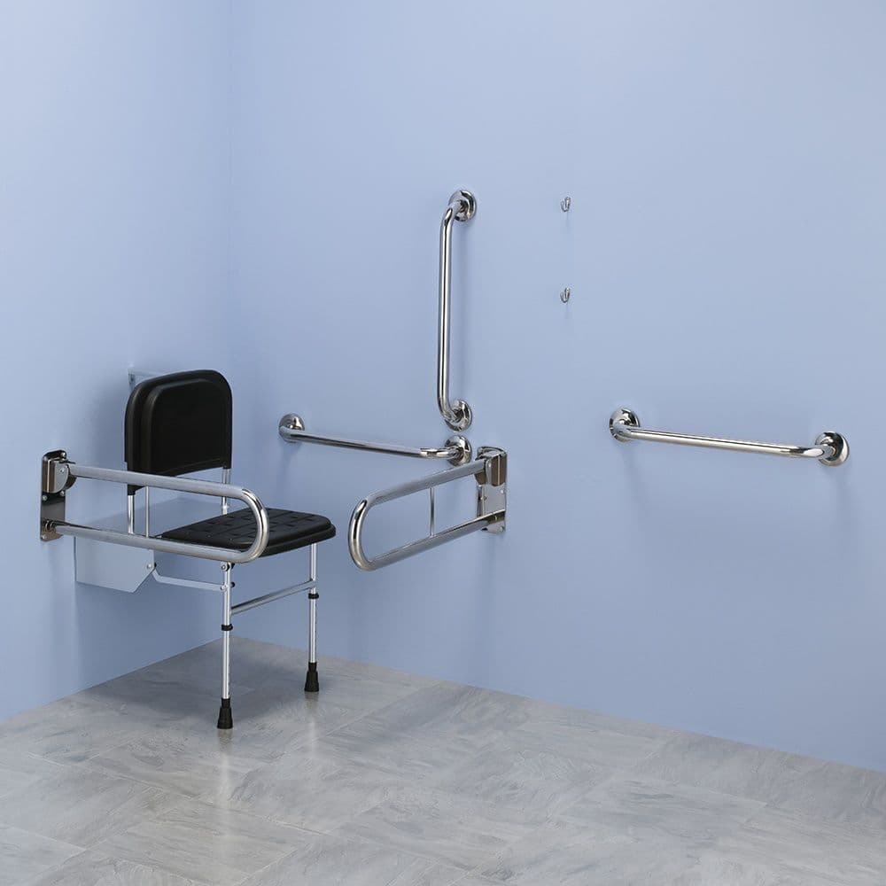 Commercial Doc M Disabled Changing Room Pack - Polished Stainless Steel