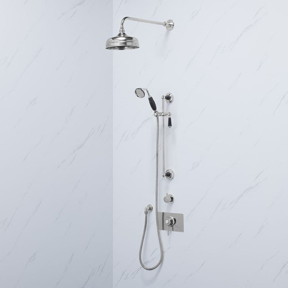 DTUK7007 Classic TMV3 Thermostatic Shower Valve and Fixed/Adjustable ...