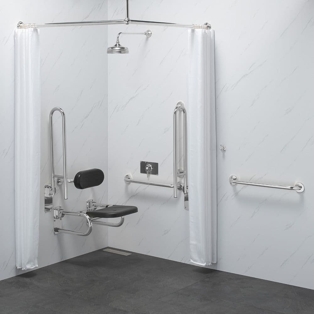 DTUK7023 CLASSIC DOC M / DDA DISABLED SHOWER PACK & FIXED SHOWER HEAD ...