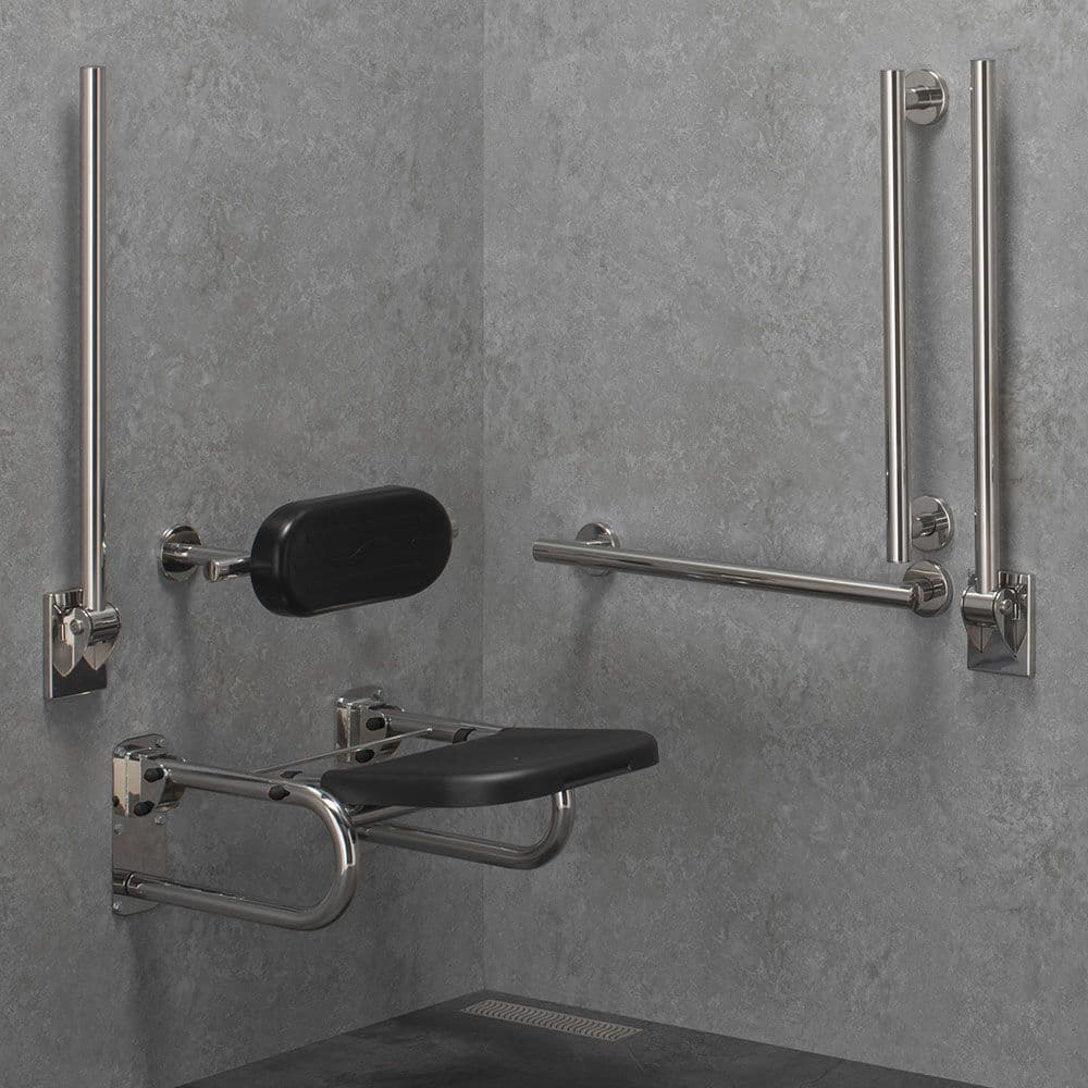 DTUK7029 Modern DOC M / DDA Disabled Shower Pack - Black