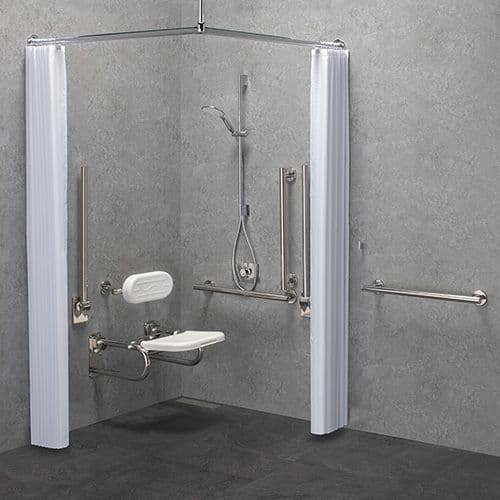 DTUK7034 Modern DOC M / DDA Disabled Shower Pack & Adjustable Shower ...